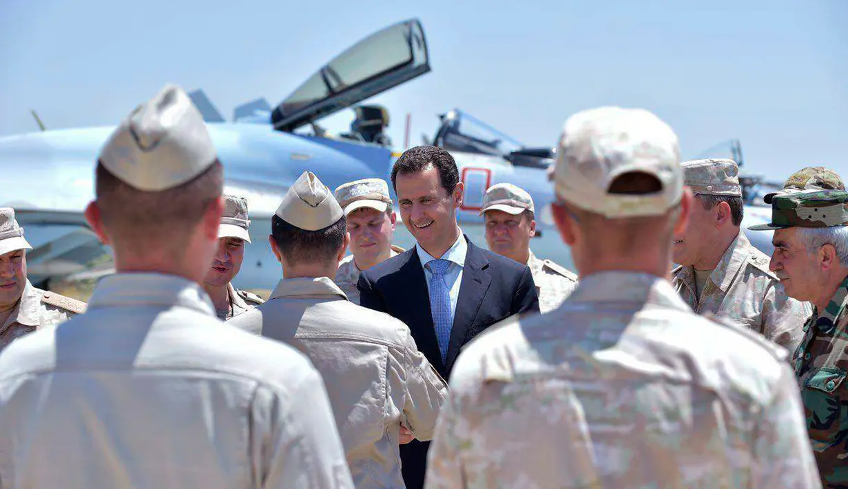Presiden Suriah Sambangi Pangkalan Udara Rusia - Foto Liputan6.com