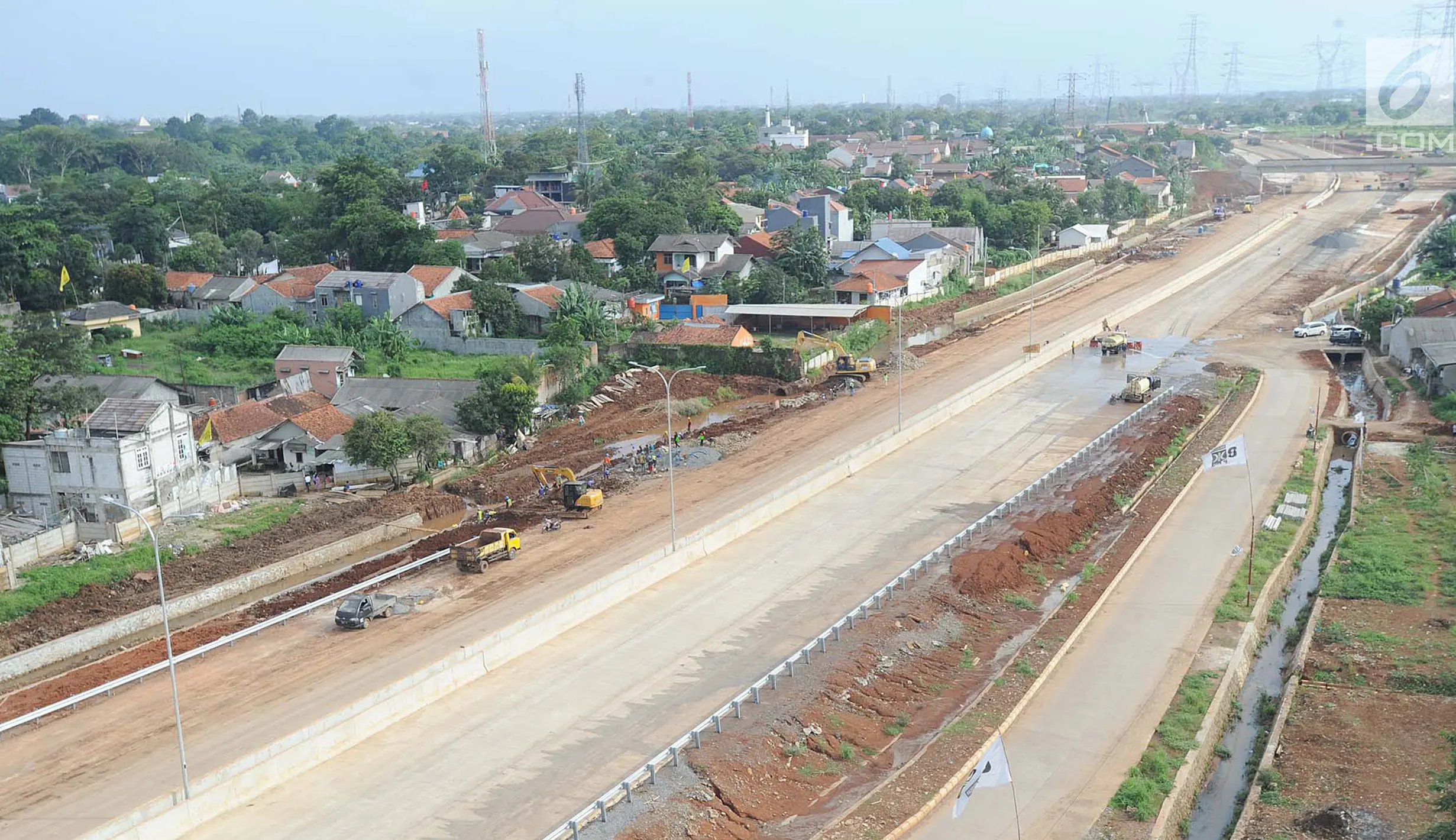FOTO: Melihat Progres Pembangunan Tol Desari - Foto Liputan6.com