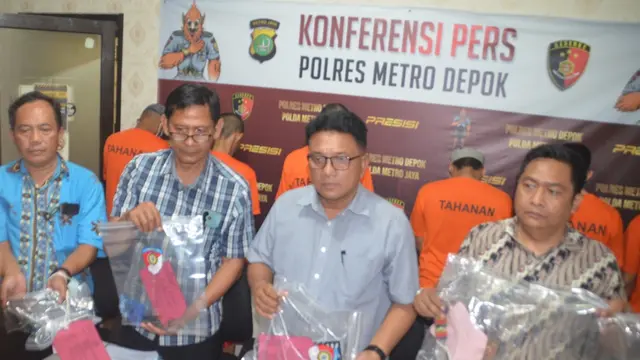 Polisi Tangkap 6 Pelaku Curanmor di Depok, 2 di Antaranya Residivis - News Liputan6.com