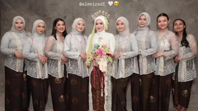 Model Kebaya Brokat Simpel Amanda Manopo saat Jadi Bridesmaid, Tampil ...
