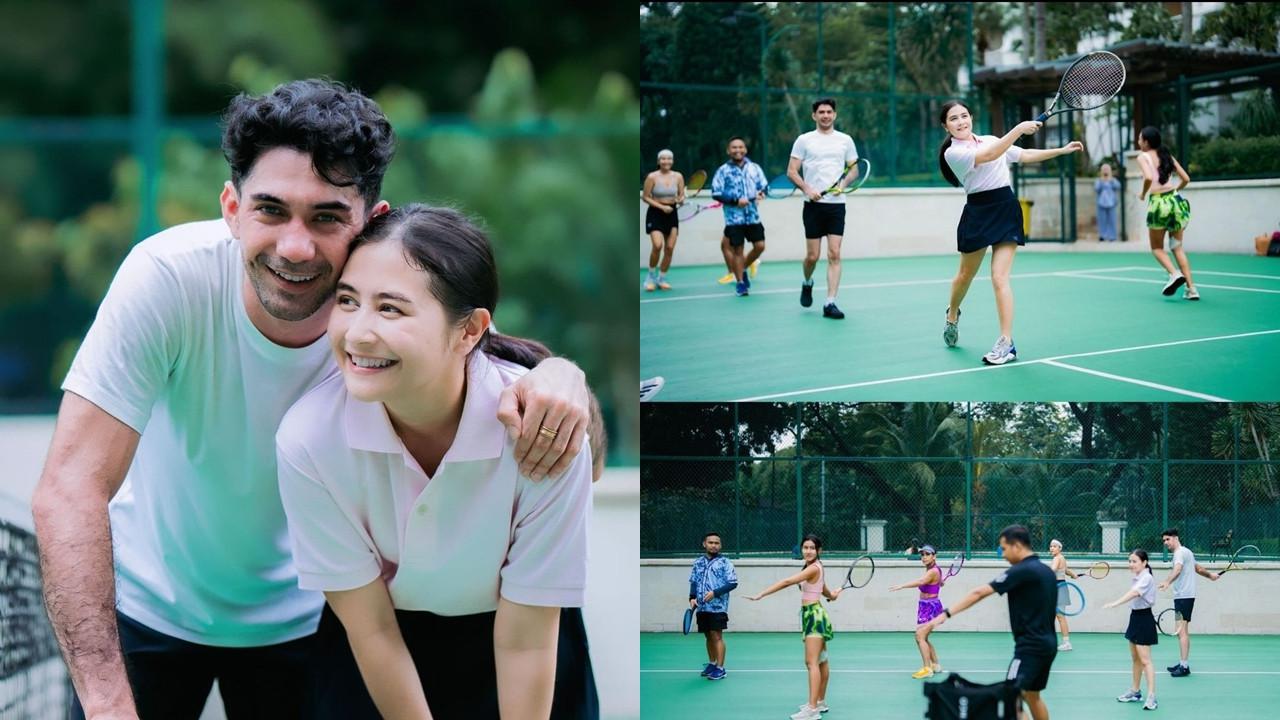 10 Potret Prilly Latuconsina dan Reza Rahadian saat Main Tenis, Pamer ...