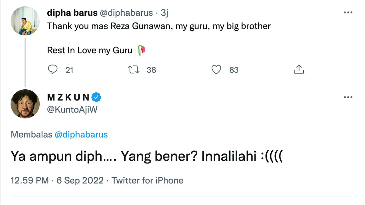 Reza Gunawan Suami Dewi Lestari Meninggal Dunia, 6 Artis Ini Lantun Doa dan Dukacita Mendalam ...