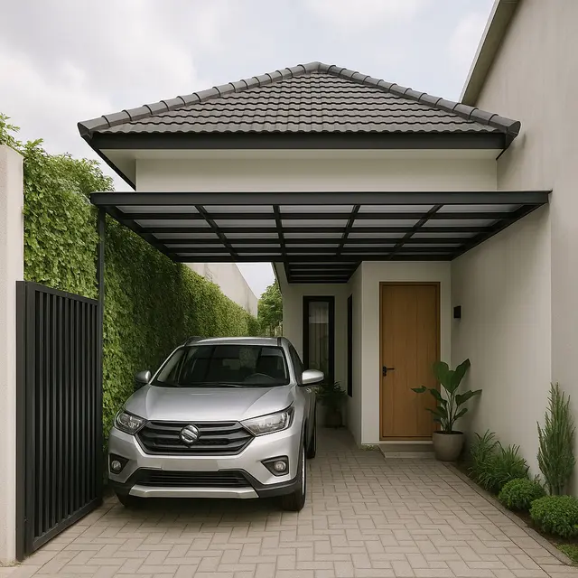 7 Inspirasi Model Garasi Minimalis Kecil untuk Rumah Lahan Terbatas ...