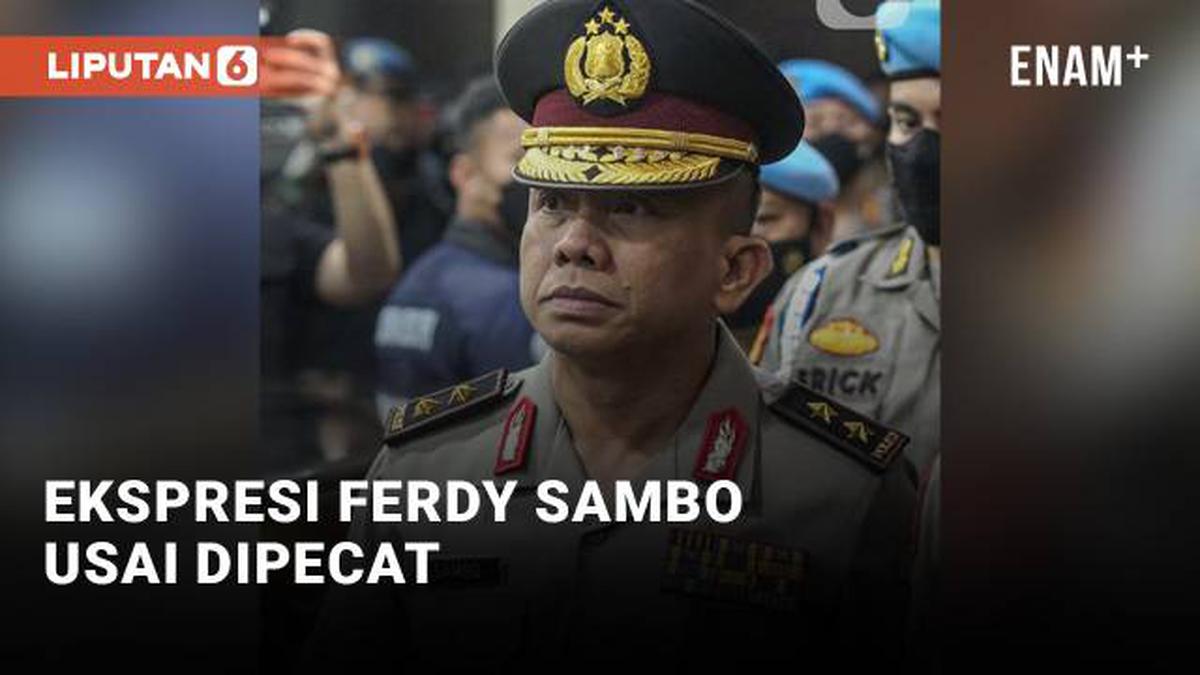 VIDEO: Ekspresi Ferdy Sambo Usai Dipecat Secara Tidak Hormat