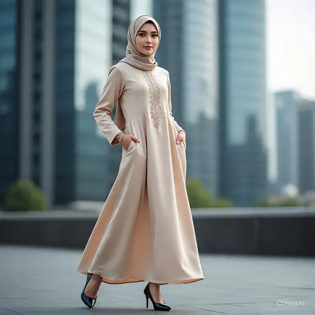 9 Jubah Wanita Model Terbaru 2025: Sentuhannya Bikin Anggun