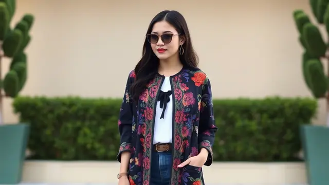 14 Model Outer Batik Kekinian 2025 Paling Hits, Cocok untuk ke Kantor ...