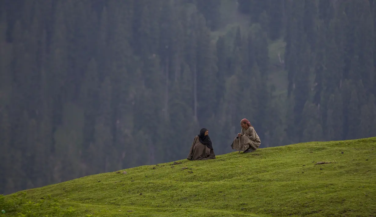 FOTO: Potret Padang Rumput Tosamaidan di Kashmir - Foto Liputan6.com