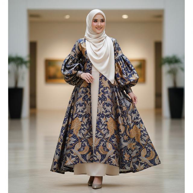 7 Model Outer Batik Sutra Syar’i untuk Berbagai Acara, Anggun dan Elegan