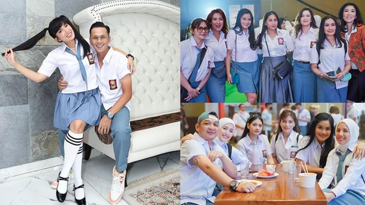 8 Potret Pesta Ulang Tahun Ussy Sulistiawaty Bertema Reuni SMA, Bertabur Bintang - Hot Liputan6.com