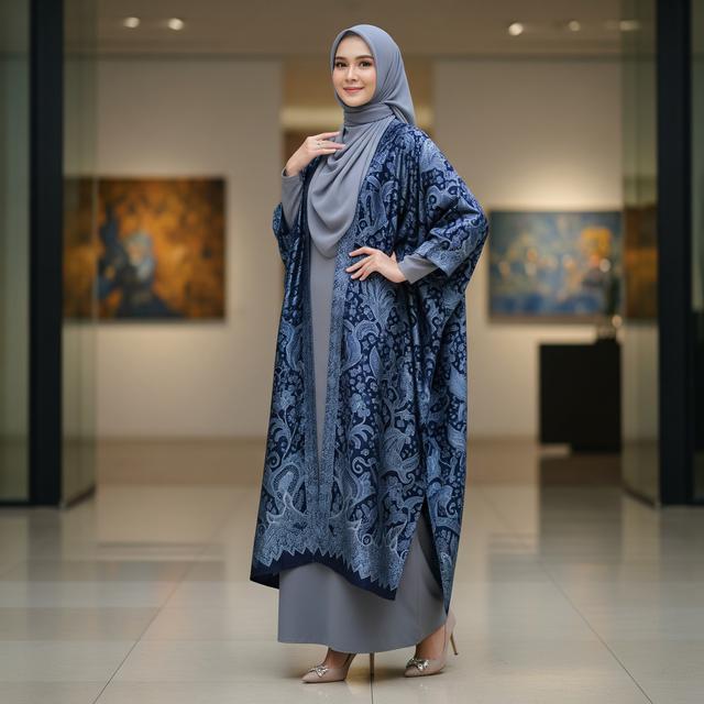 7 Model Outer Batik Sutra Syar’i untuk Berbagai Acara, Anggun dan Elegan