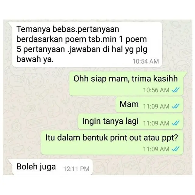 7 Chat Murid Tanya Tugas Ke Guru Biar Jelas Ini Malah Bikin Bingung ...
