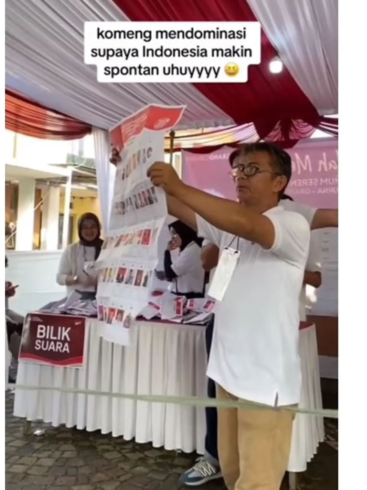 Viral Pose Nyeleneh Komeng di Surat Suara Bikin Salfok, Netizen Spontan Coblos - Hot Liputan6.com