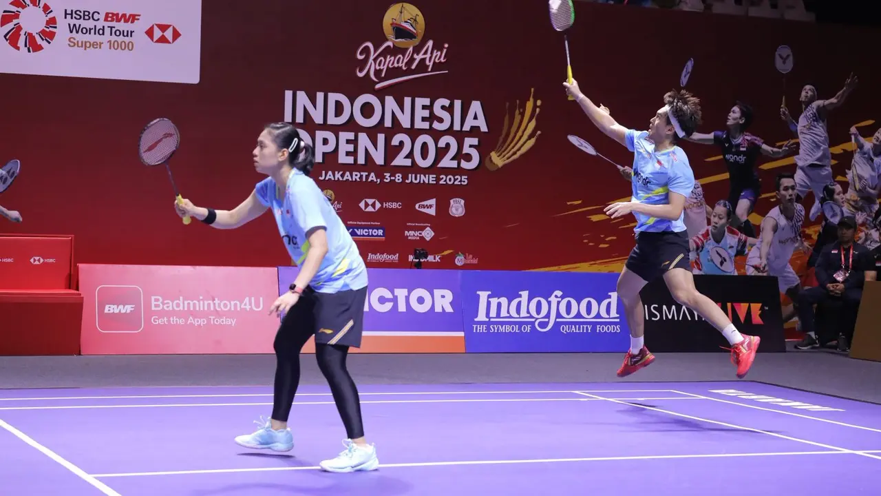 Hasil Indonesia Open 2025: Adnan/Indah Tembus Perempat Final - Bola Liputan6.com