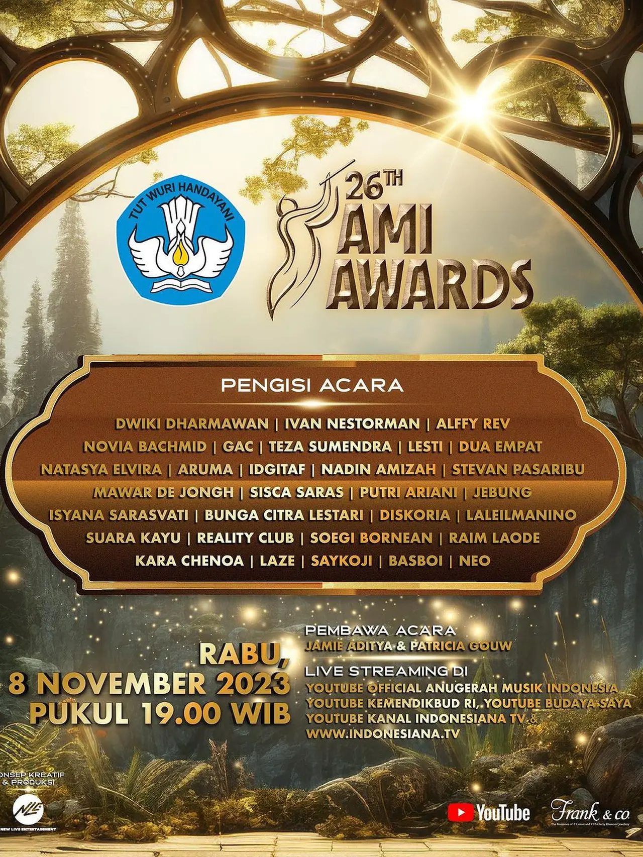 Daftar Lengkap Pemenang AMI Awards 2023, Putri Ariani hingga Lesti Kejora Raih Piala - ShowBiz ...