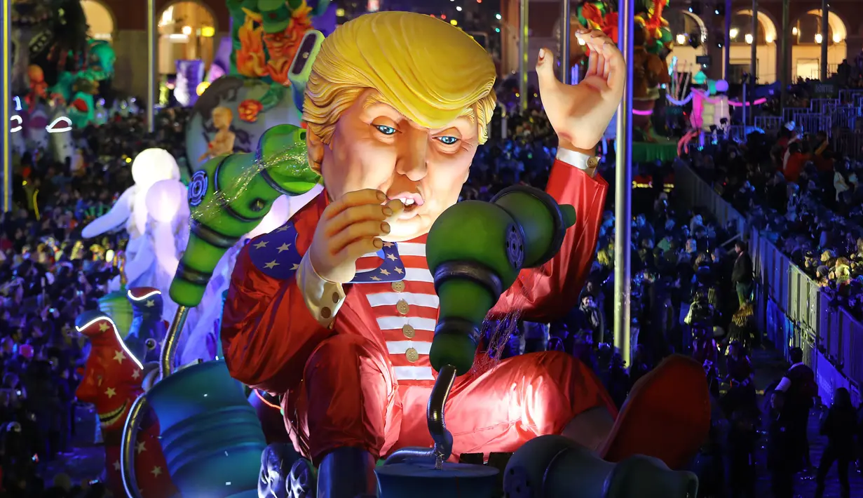 Figur Donald Trump Ikut Meriahkan Nice Carnival di Prancis - Foto ...
