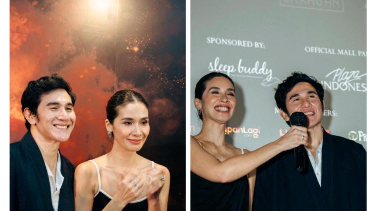 6 Kekompakan Vino G Bastian dan Marsha Timothy di Gala Premiere Qodrat ...