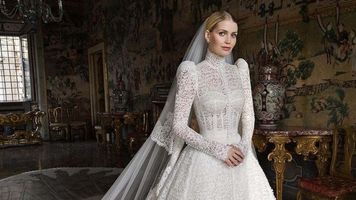 6 Potret Kemegahan Gaun Lady Kitty Spencer, Keponakan Putri Diana yang ...