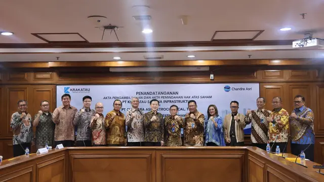 Krakatau Steel dan Chandra Asri Resmi Tandatangani Akta Jual Beli Saham ...