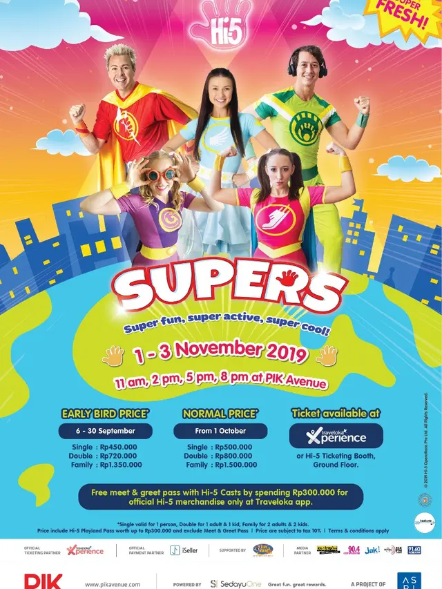 Hi-5 Supers Tampil dalam PIK Avenue, Hadirkan Hiburan Anak yang Berbeda ...