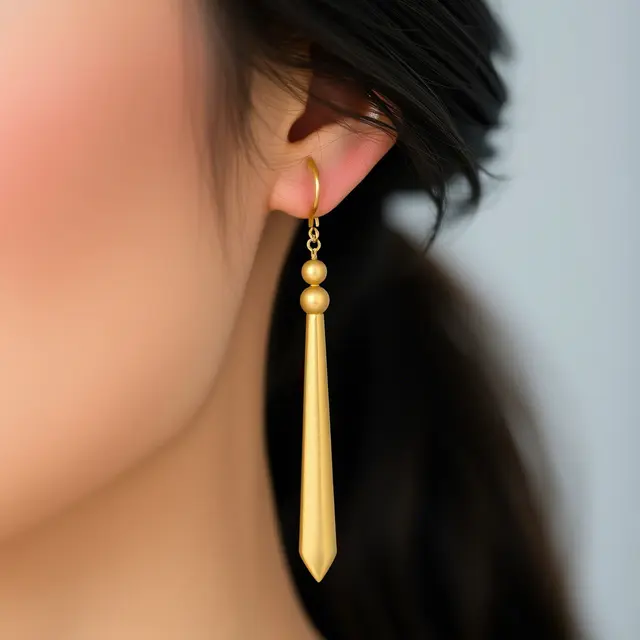 10 Model Anting Emas untuk Wajah Bulat yang Lagi Tren di 2025, Tampak ...