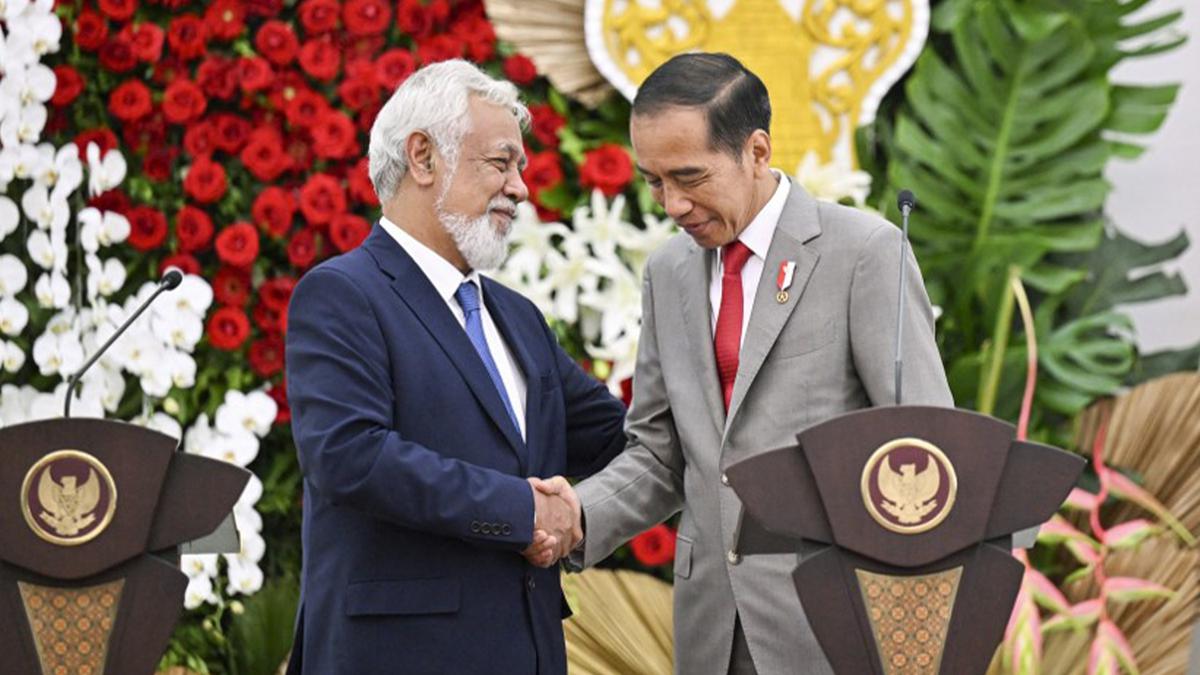 Presiden Jokowi Terima Kunjungan PM Timor Leste Xanana Gusmao di Istana Bogor - Foto Liputan6.com