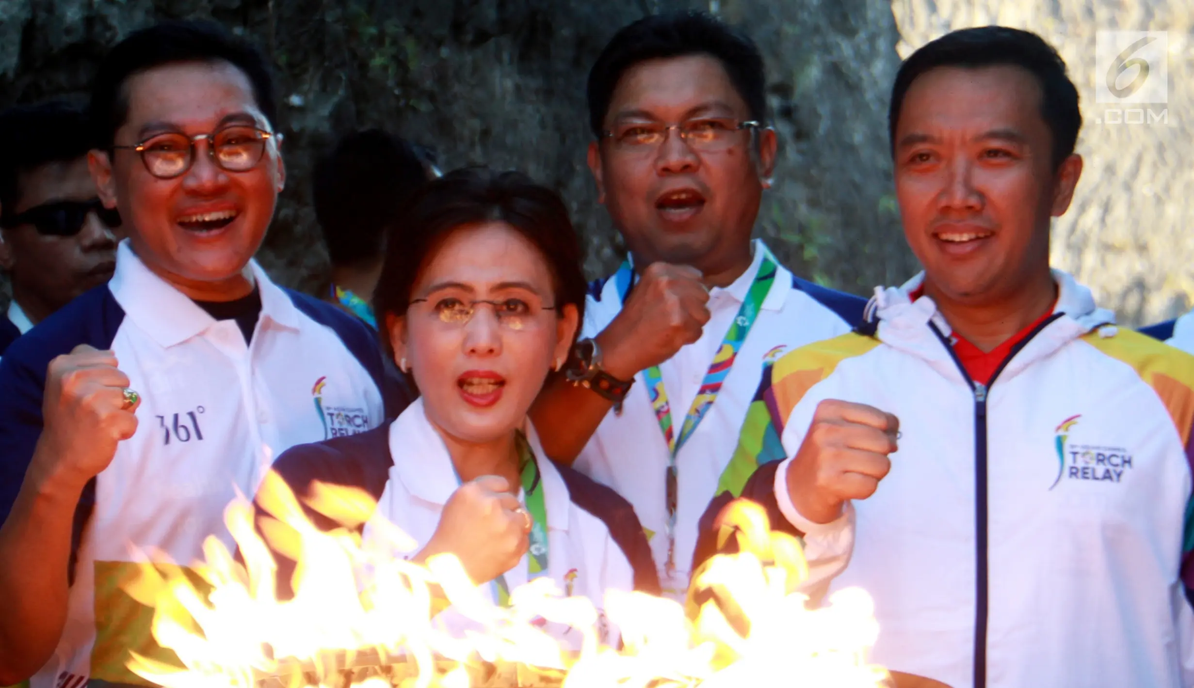 FOTO: Semarak Pawai Obor Asian Games 2018 di Bali - Foto Liputan6.com