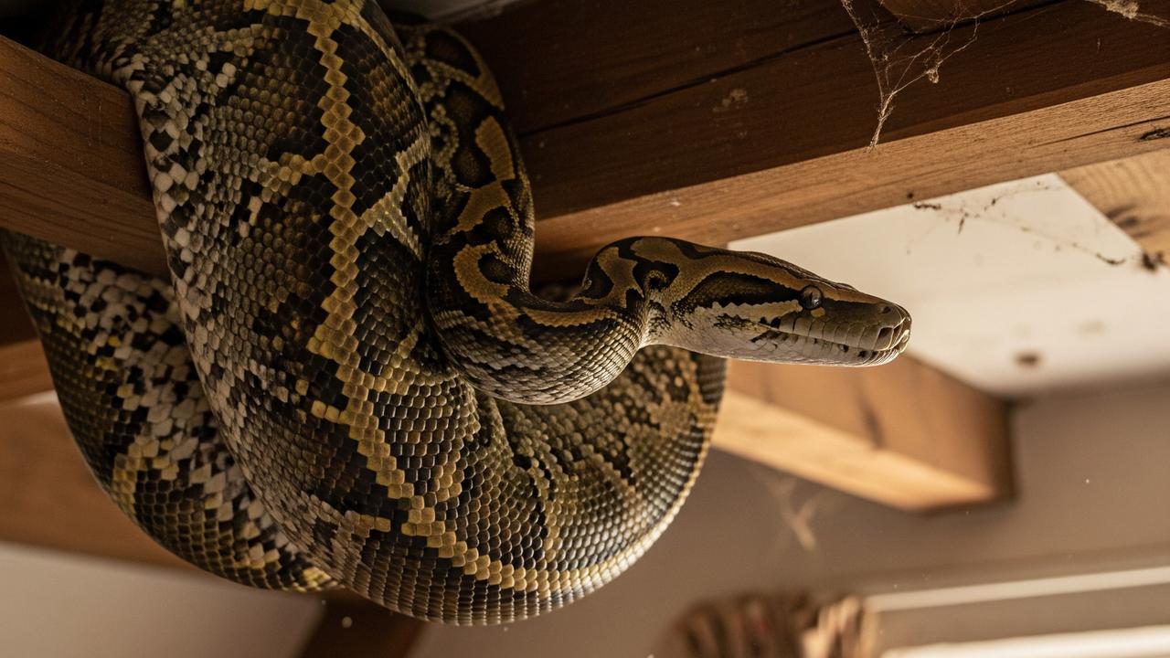 ular piton rumah