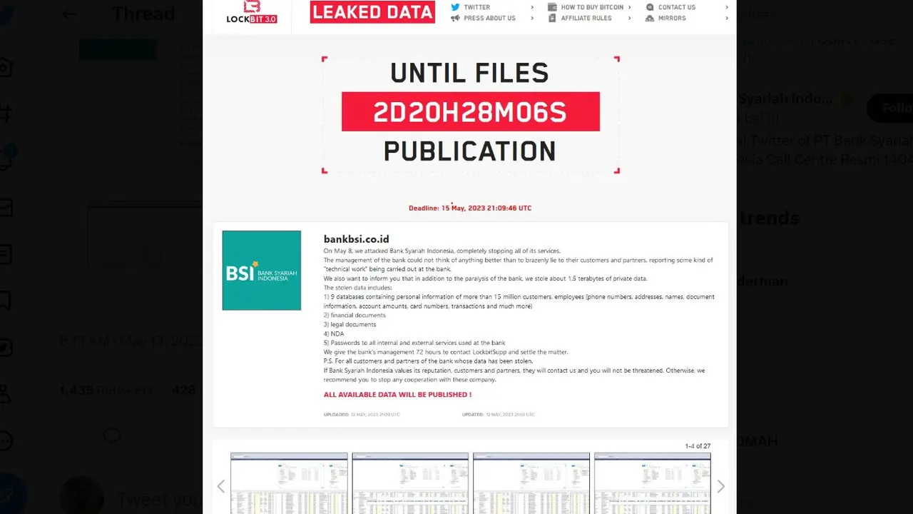 Kronologi BSI Jadi Sasaran Ransomware Lockbit: Aksi Peretasan Diduga ...