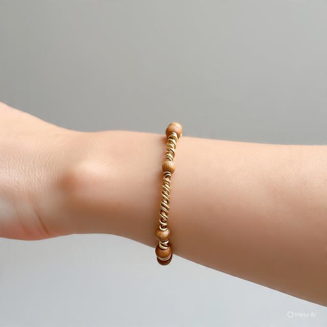 9 Referensi Model Gelang Emas Kombinasi Manik-Manik, Cocok untuk Tampil ...