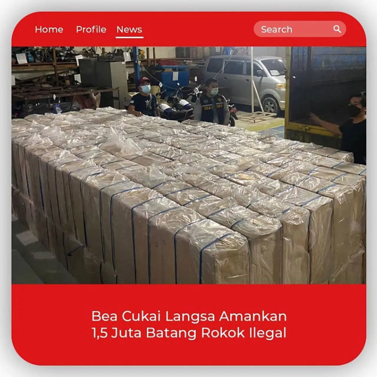 Bea Cukai Langsa Amankan 1,5 Juta Batang Rokok Ilegal di Aceh Tamiang - News Liputan6.com