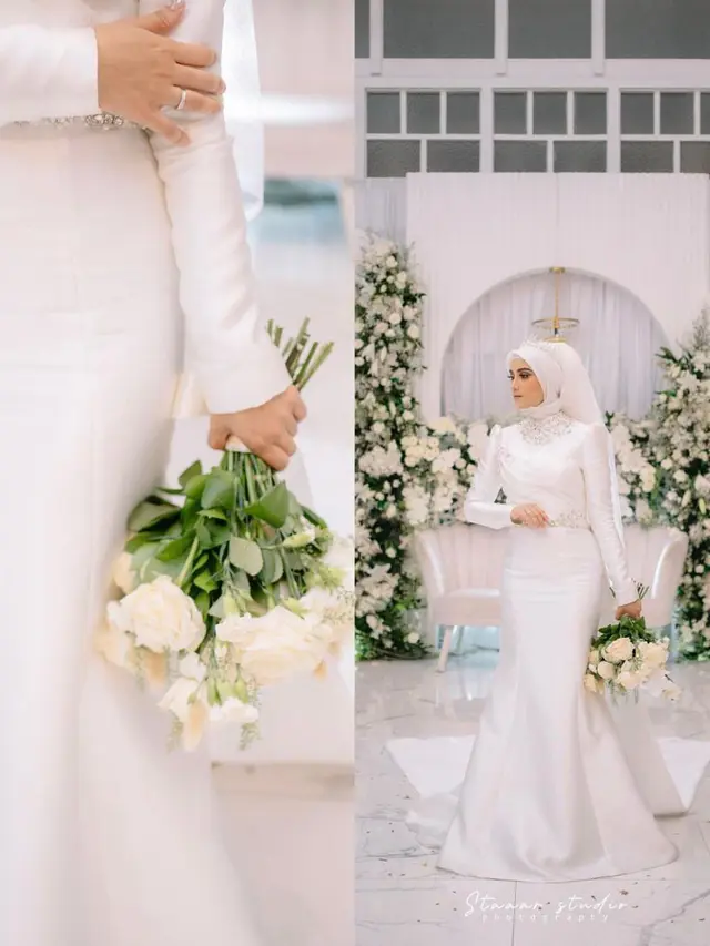 Potret Cantik Penampilan Hersa Rahayu Julianti vs Nadya Mustika saat Mengenakan Gaun Pernikahan ...