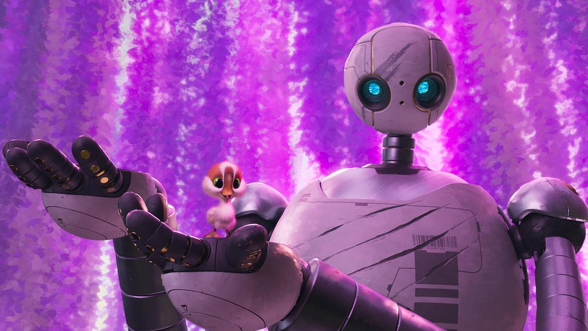 6 Foto Adegan Film Animasi The Wild Robot, Penuh Visual Elok ...
