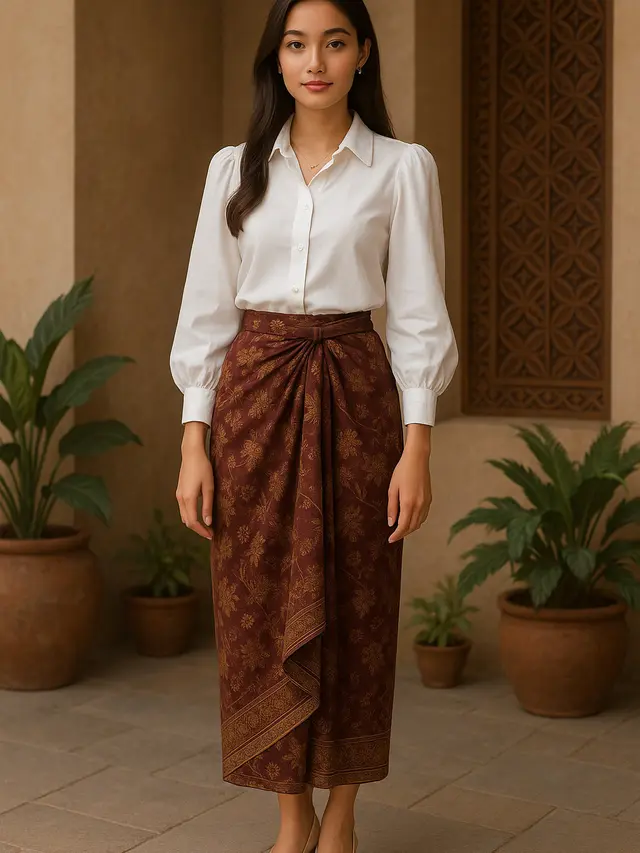 12 Rekomendasi Baju yang Cocok untuk Rok Lilit, Bikin Penampilan Makin ...