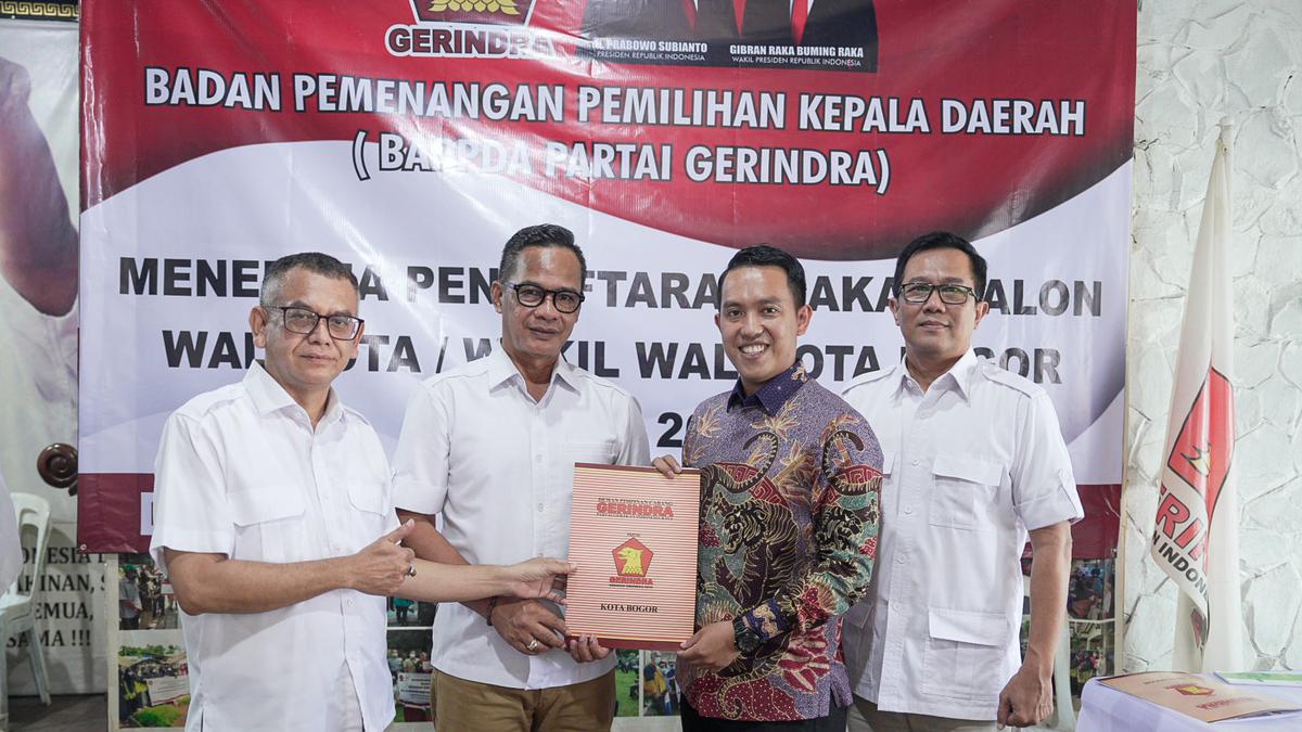 Sendi Fardiansyah Resmi Daftar Jadi Bakal Calon Wali Kota Bogor ke Gerindra