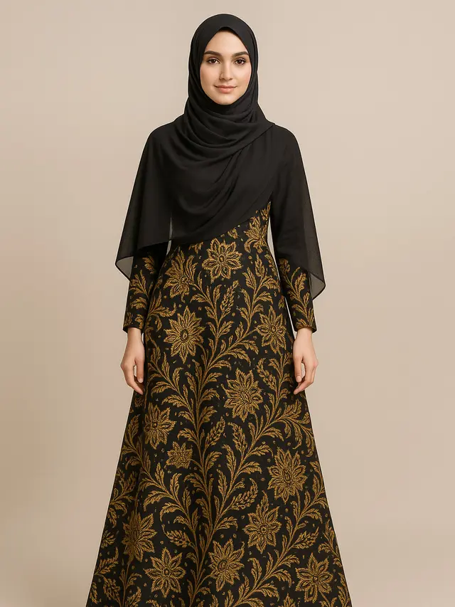Tampil Cantik dan Elegan dengan Gamis Batik dan Hijab, Ini 5 Model Terpopuler 2025 - Fashion ...