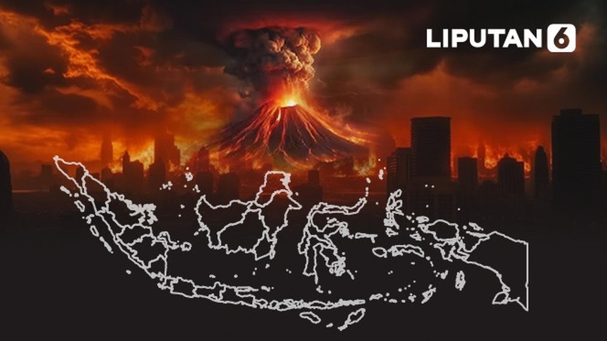 Infografis 6 Gunung di Indonesia Meletus Serentak di Januari 2024