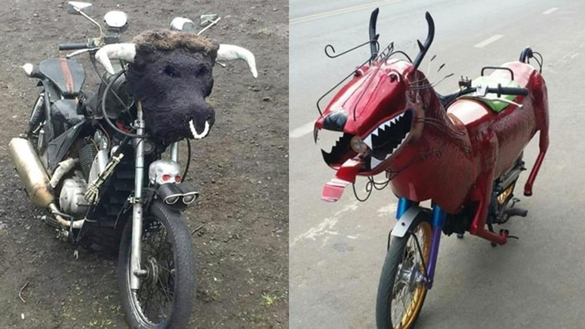 6 Modifikasi Motor Tema Hewan Bertanduk Ini Nyentrik Banget - Hot ...