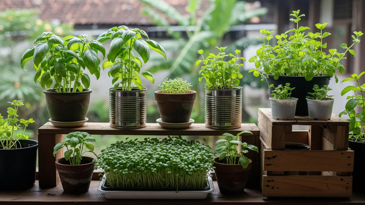 11 Ide Kebun Mini Rumah yang Menjaga Ketersediaan Sayur Selama Minggu ...