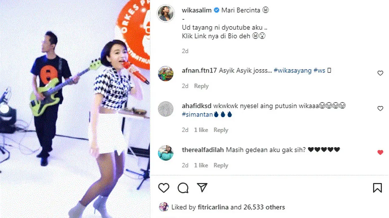 Miliki Body Goals, Wika Salim Disebut Netizen sebagai Pemersatu Bangsa - ShowBiz Liputan6.com