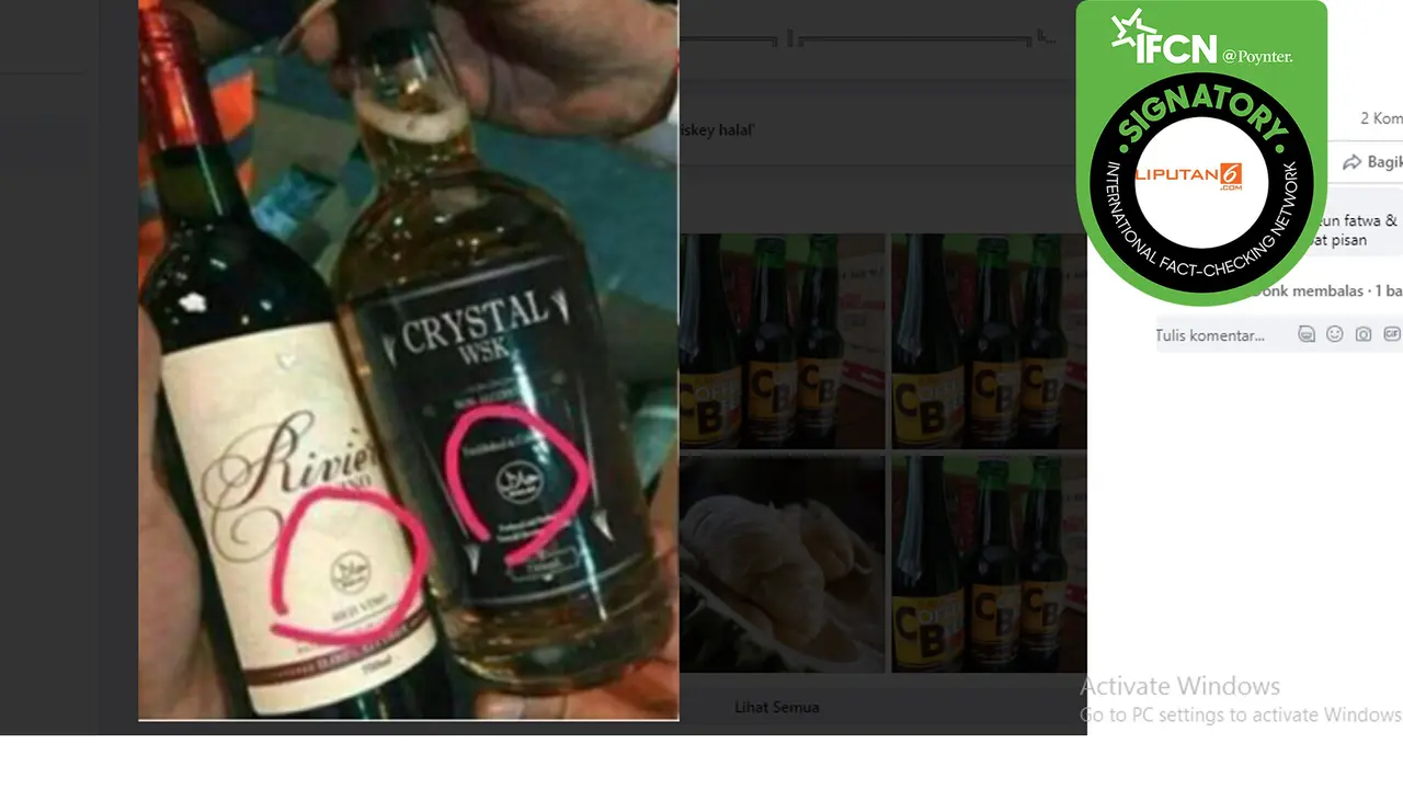 Cek Fakta: Muncul Lagi Hoaks Miras Berlabel Halal - Cek Fakta Liputan6.com