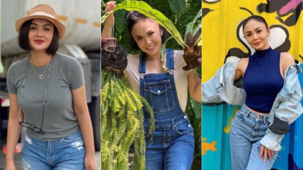 10 Potret Yuni Shara Kenakan Celana Robek-Robek, Bergaya di Pantura dengan Truk Hingga Tampil ...