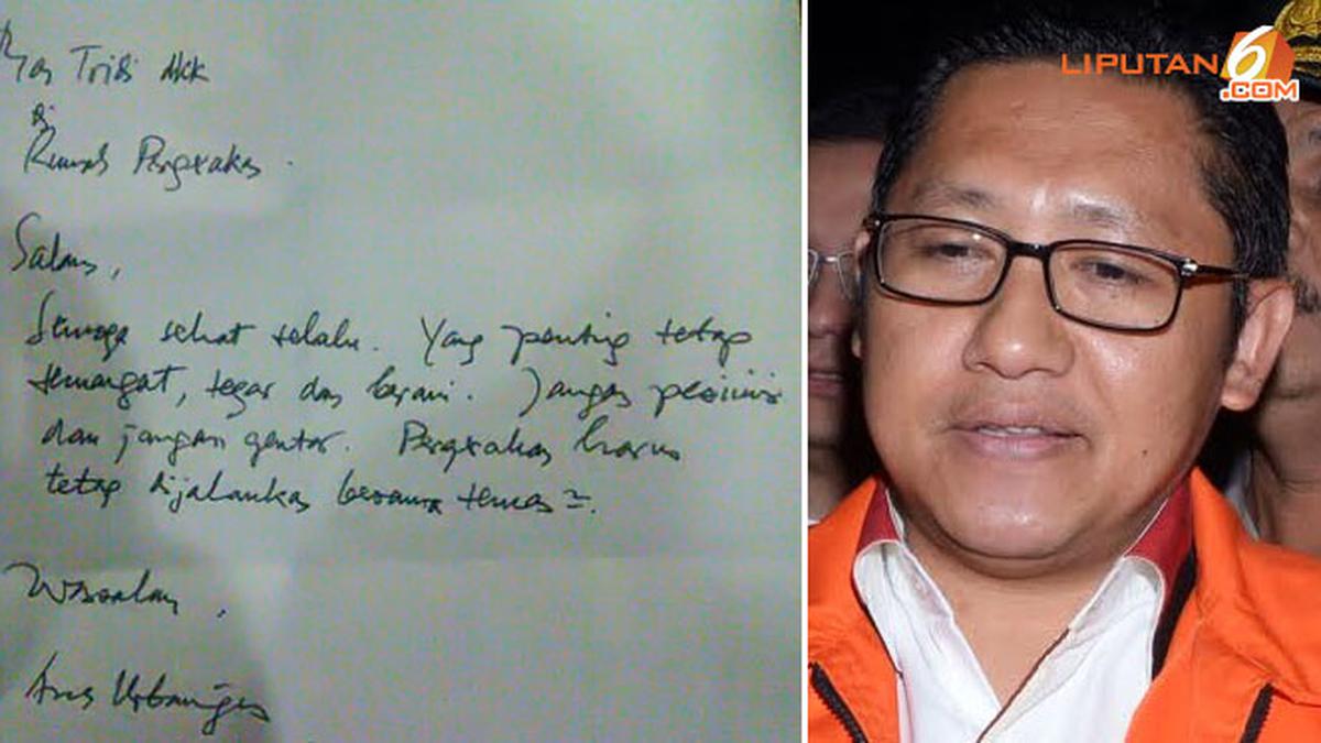 Surat `Cinta` Anas dari Dalam Bui untuk Sang Loyalis - News Liputan6.com