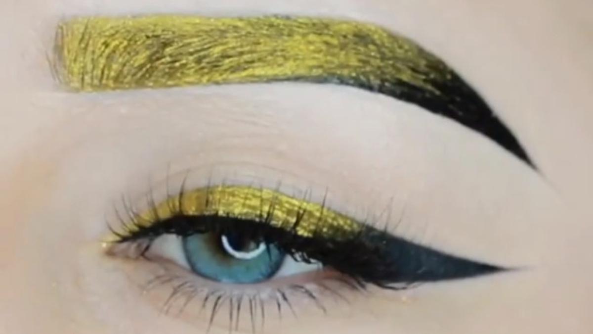 Super Unik, Alis dan Eyeliner dengan Sentuhan Warna Kuning Hitam ...