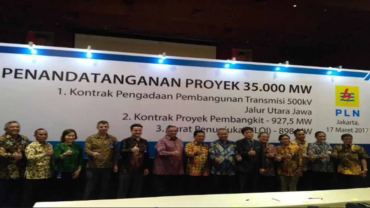 PLN Teken Proyek Listrik Rp 21,2 Triliun