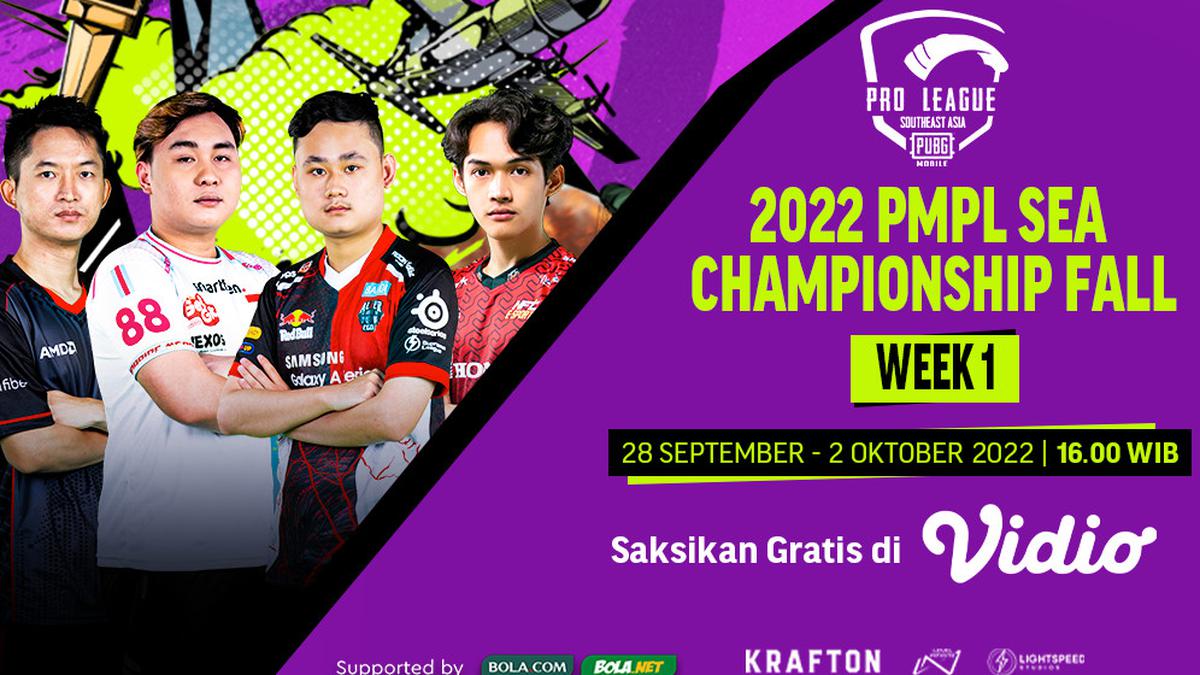 Jadwal dan Live Streaming PMPL SEA Fall 2022 di Vidio Pekan Ini, 28 ...