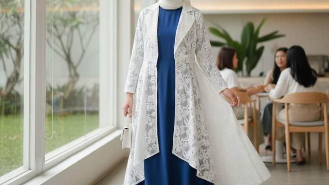7 Model Gamis Blazer Asimetris untuk Look Modern dan Unik, Edgy Namun ...