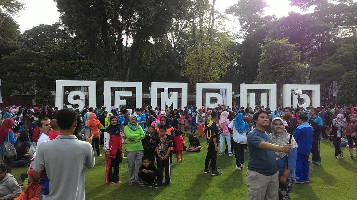 Baru Diresmikan, Taman Sempur Langsung Diserbu Warga Bogor