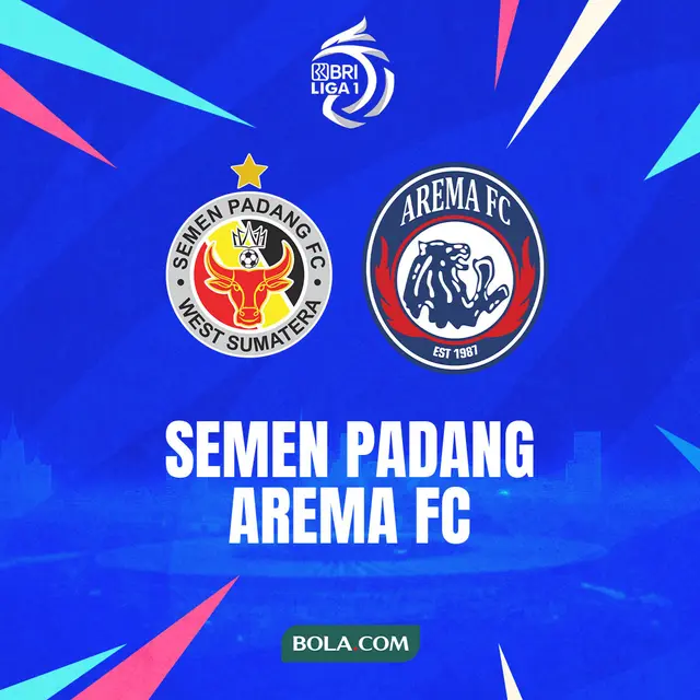 Hasil BRI Liga 1 Semen Padang vs Arema FC: Comeback, Singo Edan Tembus 4 Besar - Bola Liputan6.com