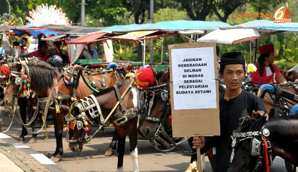 Kantor Jokowi Diserbu Kusir Delman - Foto Liputan6.com