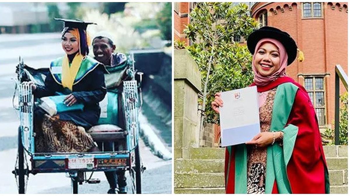Pernah Viral Wisuda Diantar Ayah Naik Becak, Ini 6 Potret Terbaru Raeni Raih Gelar Doktor - Hot ...